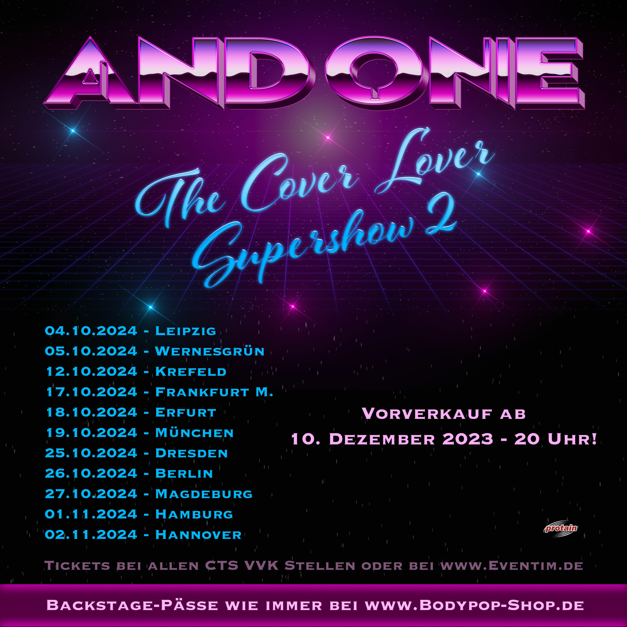 AND ONE „THE COVER LOVER SUPERSHOW 2“ - Am 07.12.2024 in Berlin ...
